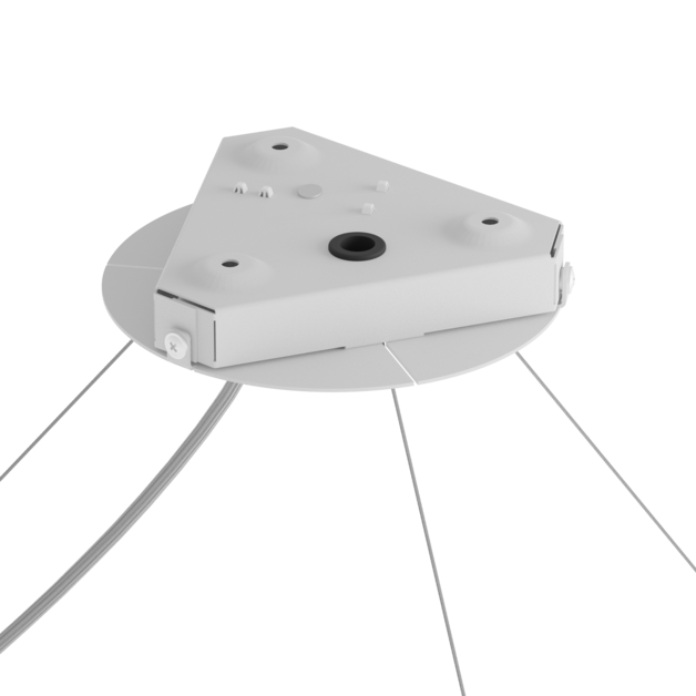 Geometric LED (Ring/Triangle) Suspension set central 3x - PXF Lighting