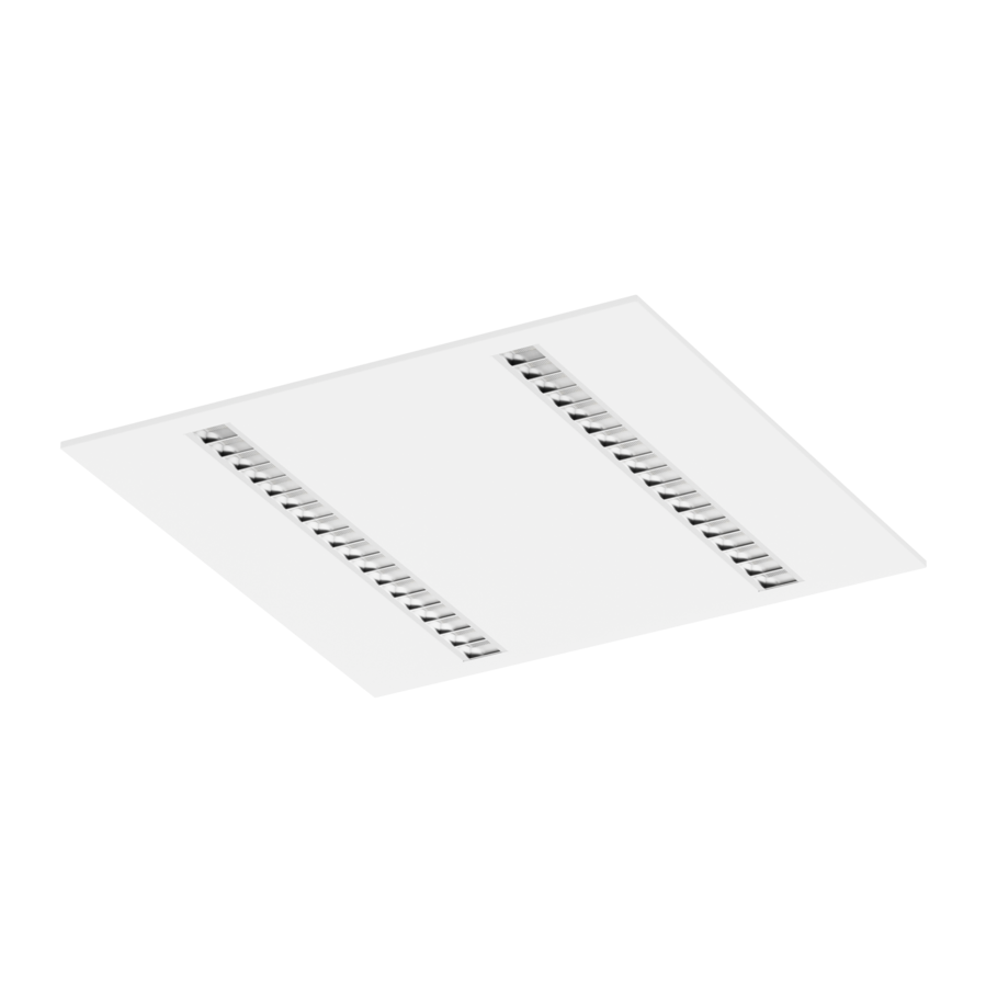 Parabolic LED 2x 600x600 27W 3320lm 840 PAR White STD - PXF Lighting