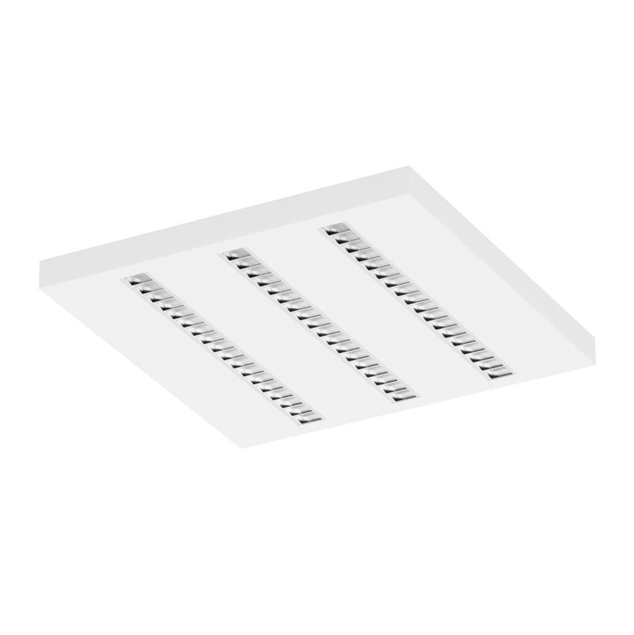 Parabolic NT LED 3x 600x600 40W 4980lm 840 PAR White STD - PXF Lighting
