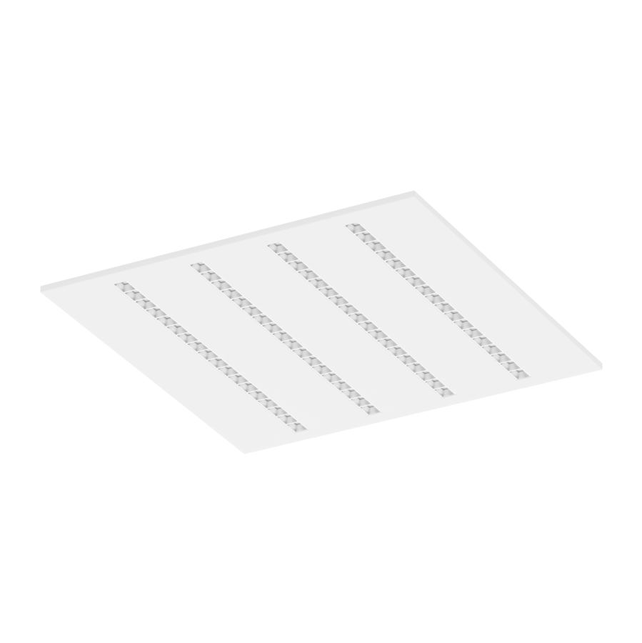 Parabolic Slim LED 4x 600x600 37W 4420lm 840 mPARM White STD - PXF Lighting